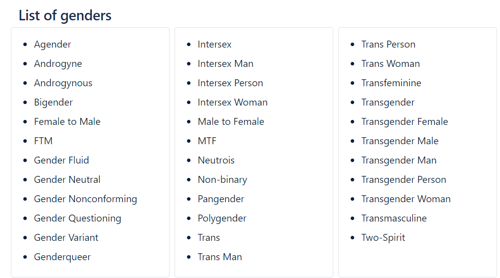 Can I change my gender? – Support